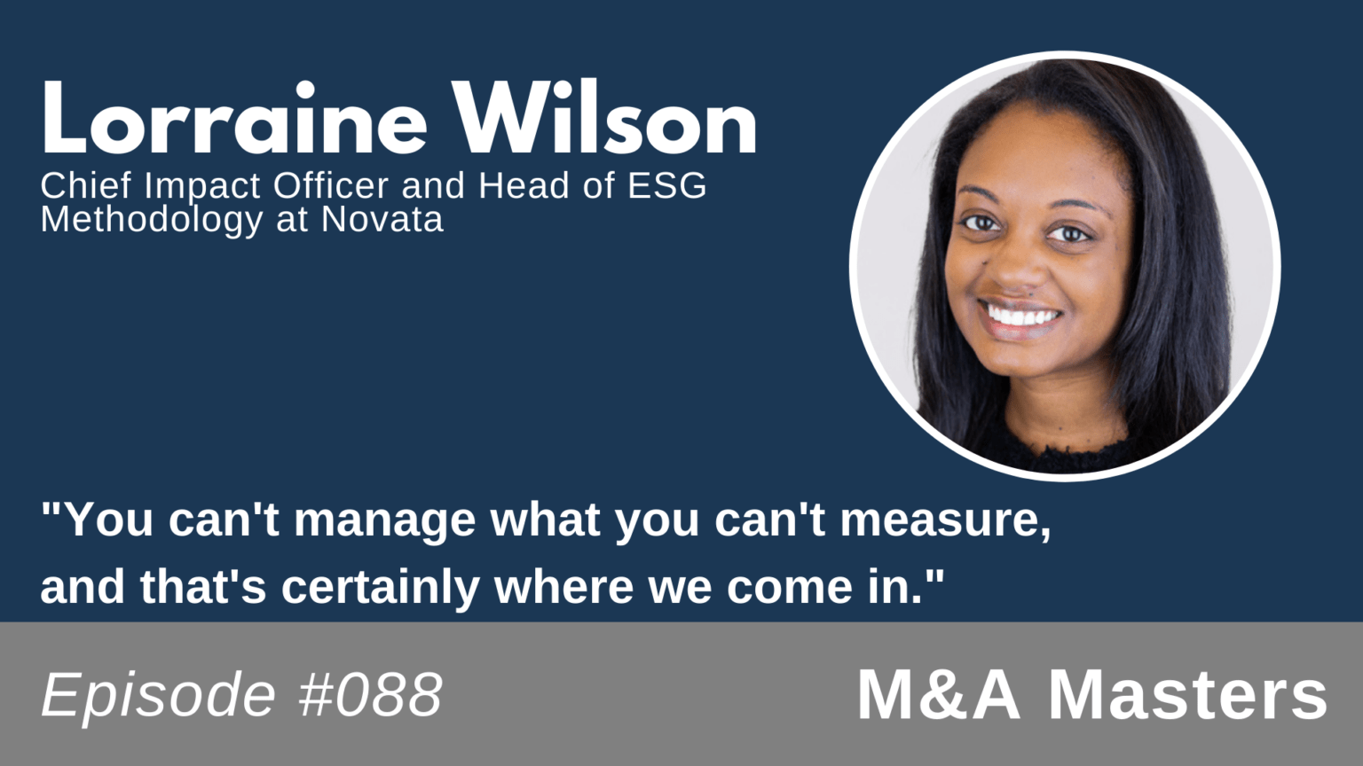 Lorraine Wilson | Novata: Your On-ramp for the ESG Data Evolution - The ...
